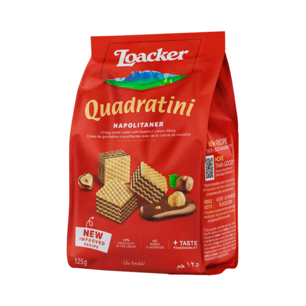 Biscoito Loacker Quadratini Napolitaner 125g