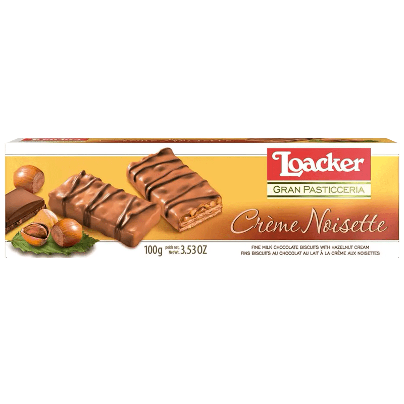 Biscoito Loacker Patisserie Creme Noisette 100g